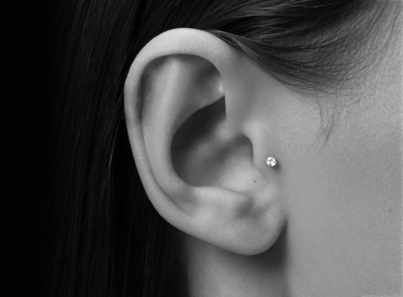 Piercing Tragus en Titane doré 18k - Nébuleuse