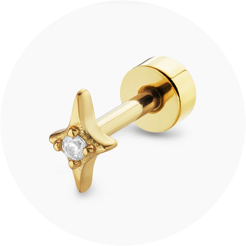 Puce Catherine - Argent fin - Nébuleuse Bijoux